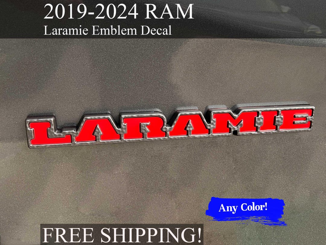 RAM Laramie, Limited, Big Horn, Rebel, and 4x4 Emblem Overlay Decals ...