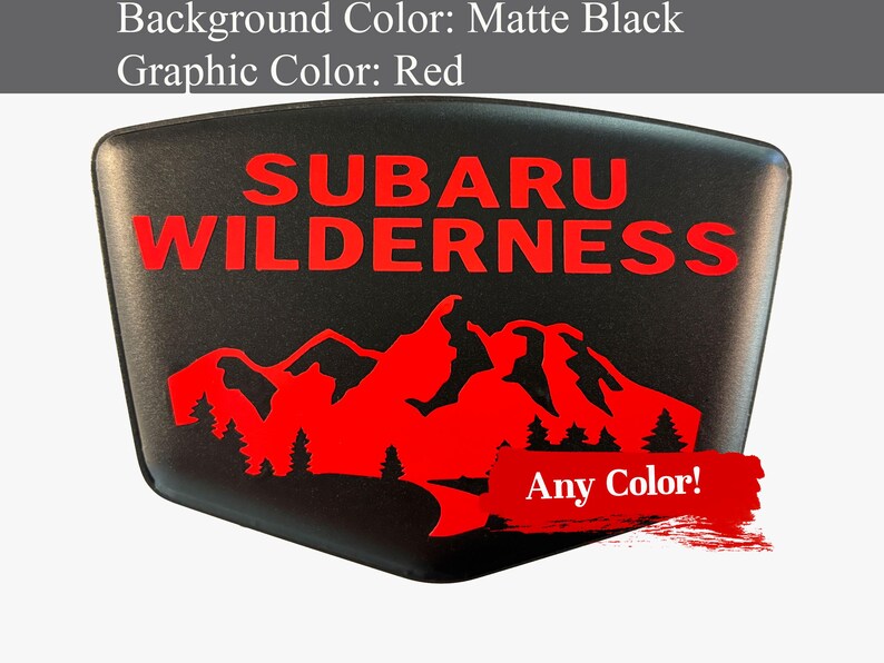 Subaru Wilderness Badge Decal Set (3 Piece) – Precision Vinyl Overlays ...