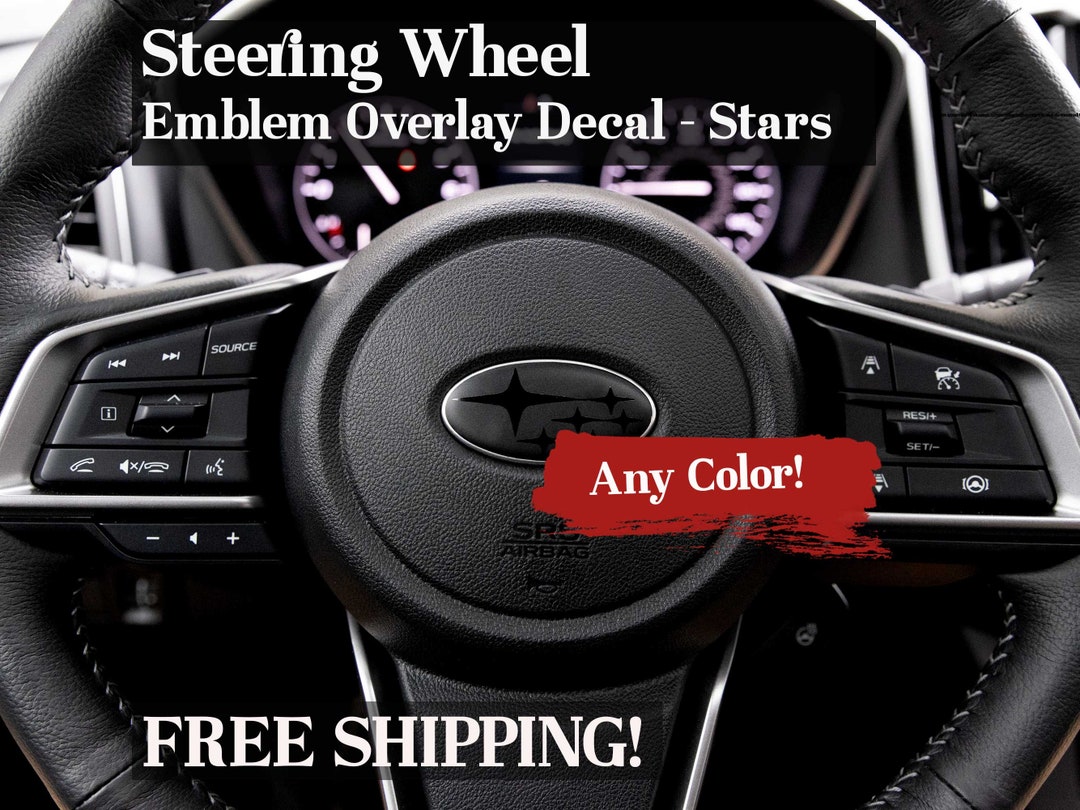Steering Wheel Emblem Overlay Decal Stars Precision Cut Any Color - Etsy