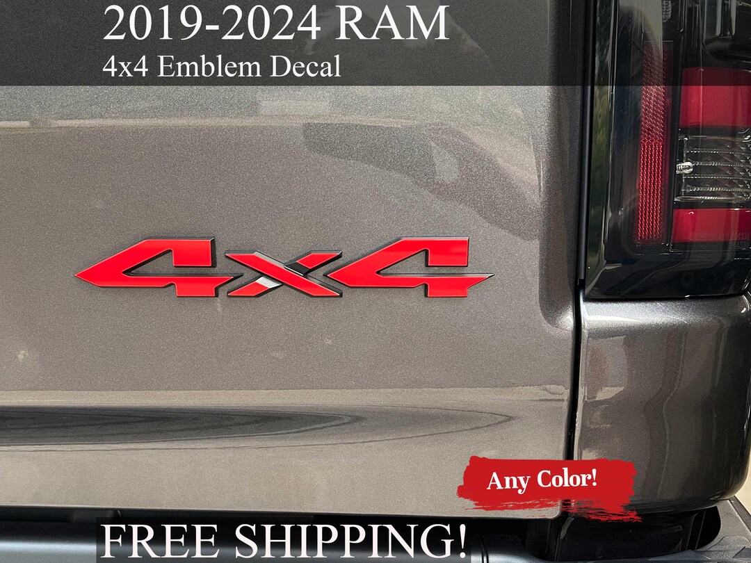 RAM 4x4, Laramie, Limited, Rebel, and Big Horn Emblem Overlay Decals ...