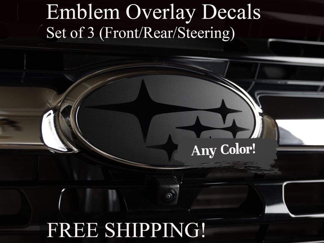 Custom Overlay Decals Bundle of 3 for Subaru Outback, Crosstrek ...