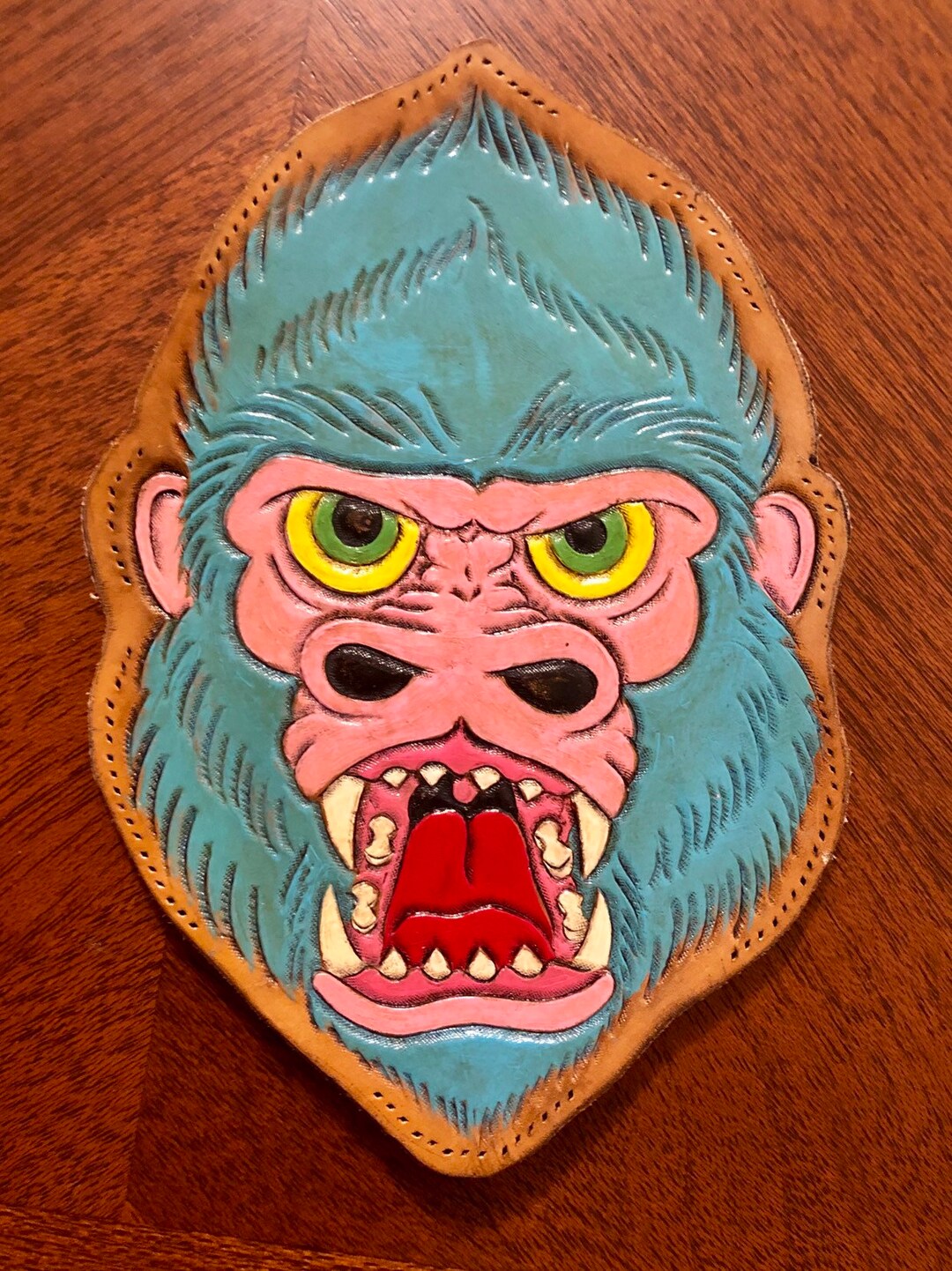 Handmade Leather Gorilla Patch - Etsy