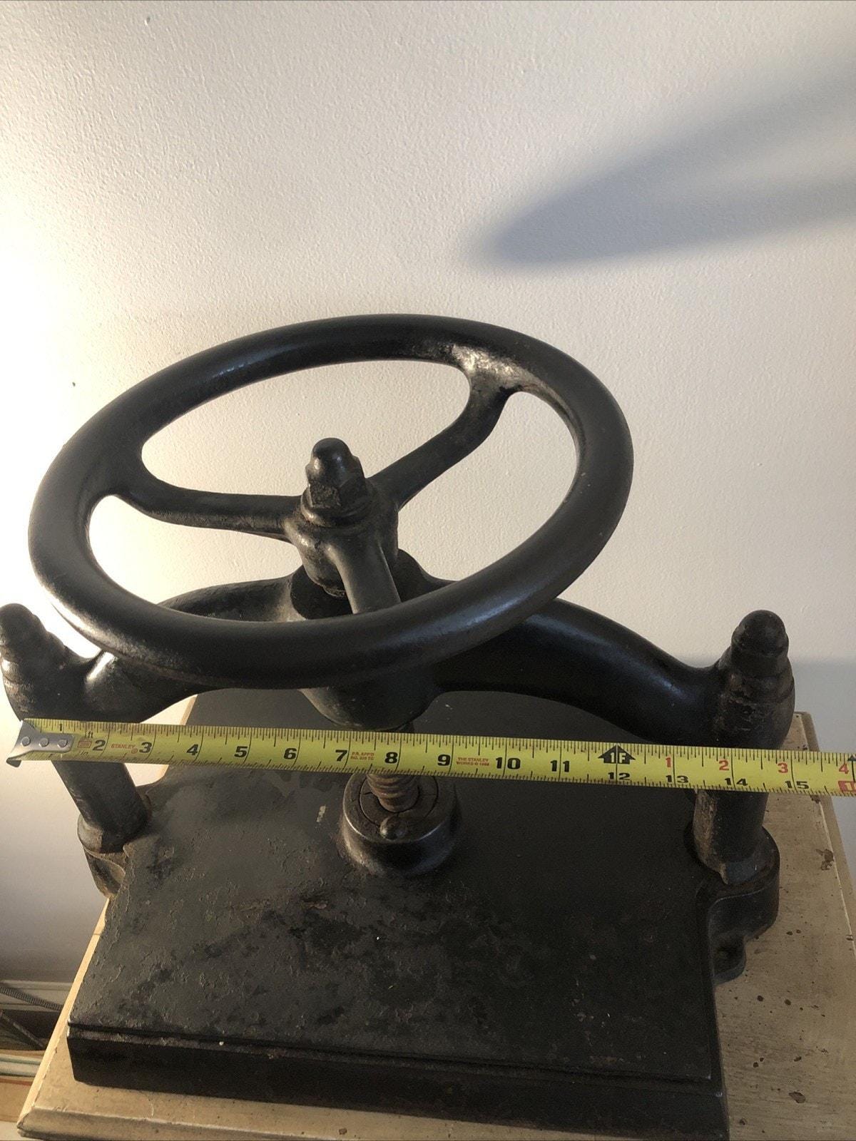 Antique Cast Iron Bookbinding Press Nipping Press Tool 1890 Victorian ...