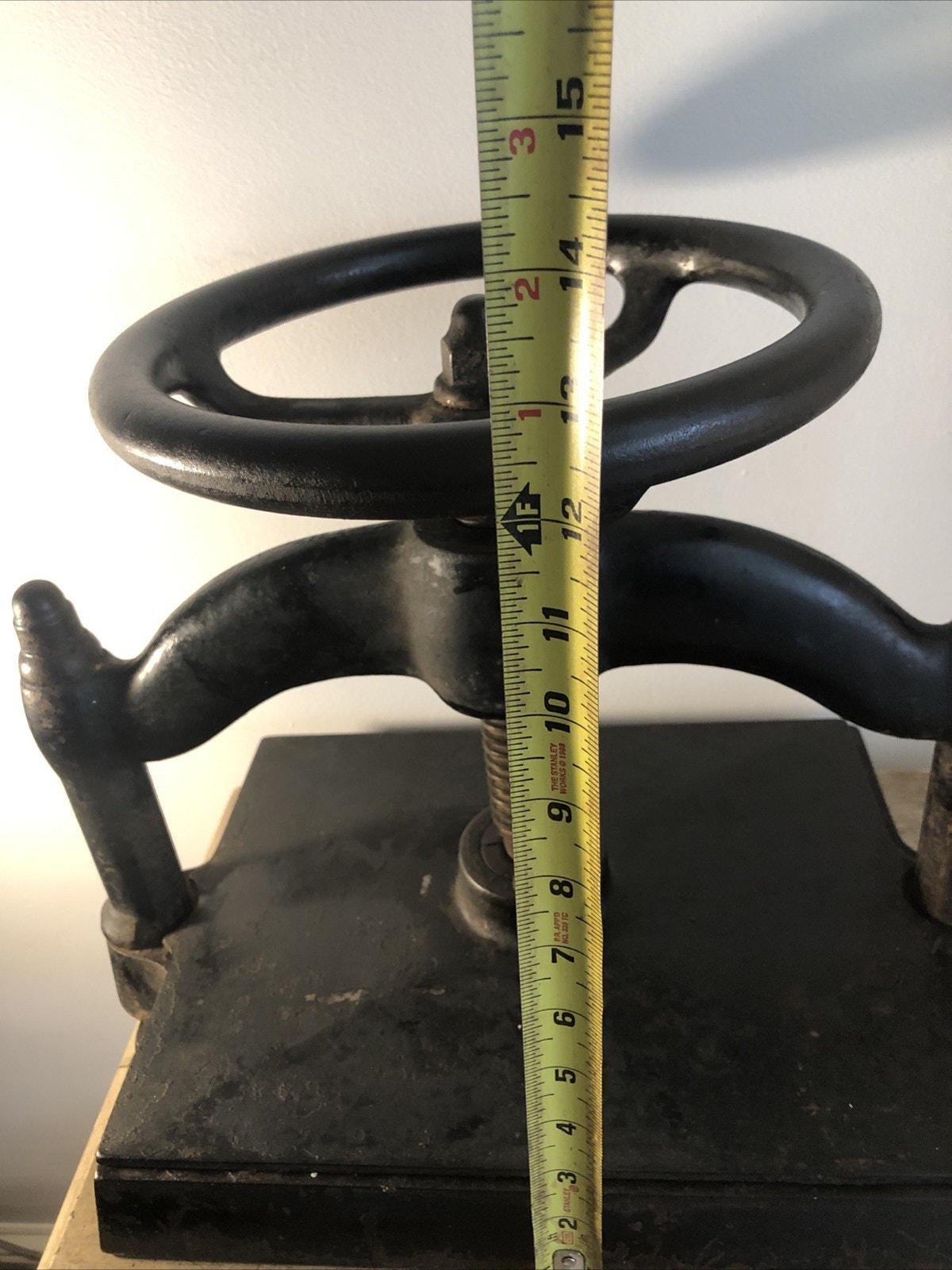 Antique Cast Iron Bookbinding Press Nipping Press Tool 1890 Victorian ...