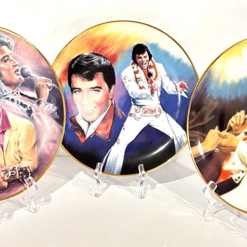 Collector Plates Elvis - Etsy