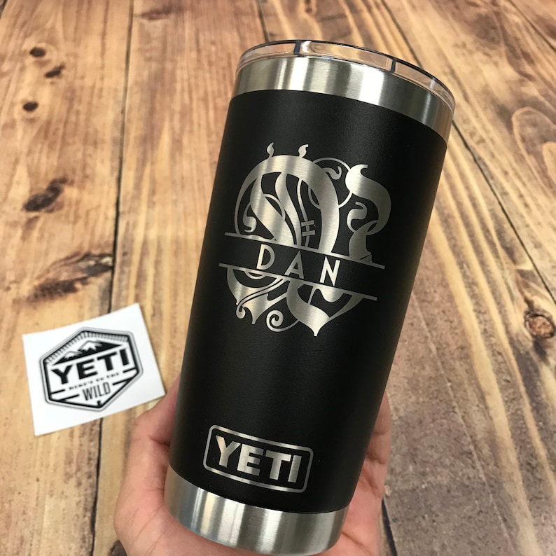 Monogrammed 20 Oz Yeti Tumbler Personalized Tumbler Etsy