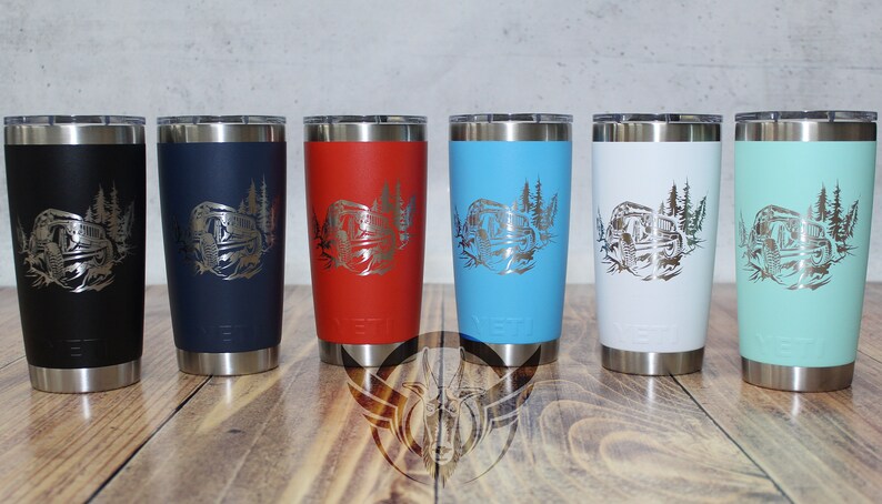 YETI 20oz Tumbler laser etched JEEP Wrangler Off-road Graphics | Etsy