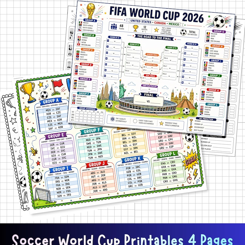 World Cup Scrapbook Paper - Etsy