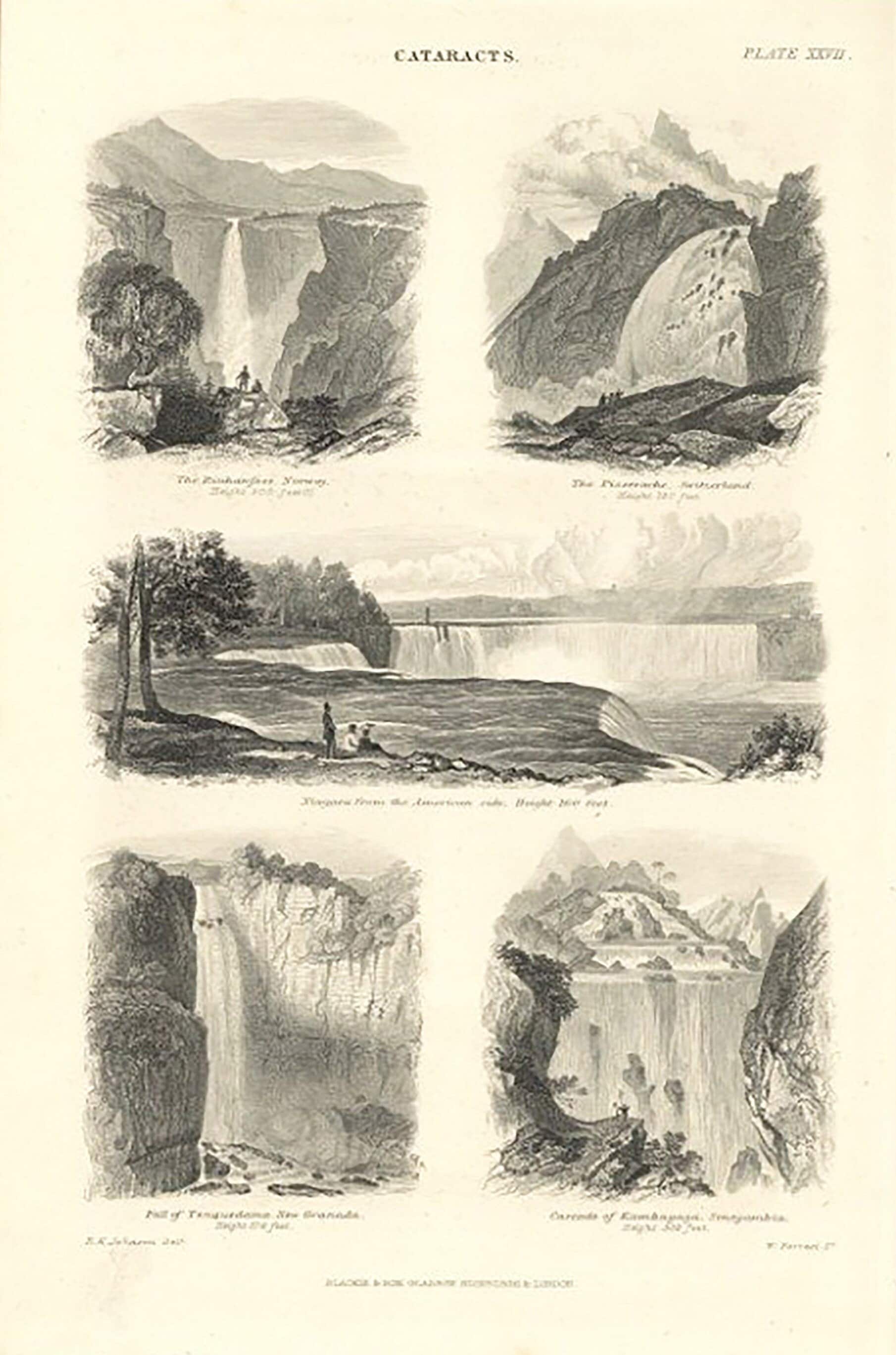 Cataracts Waterfall Illustrated