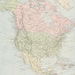 Antique Map of North America, Circa 1890, Showing the United States ...
