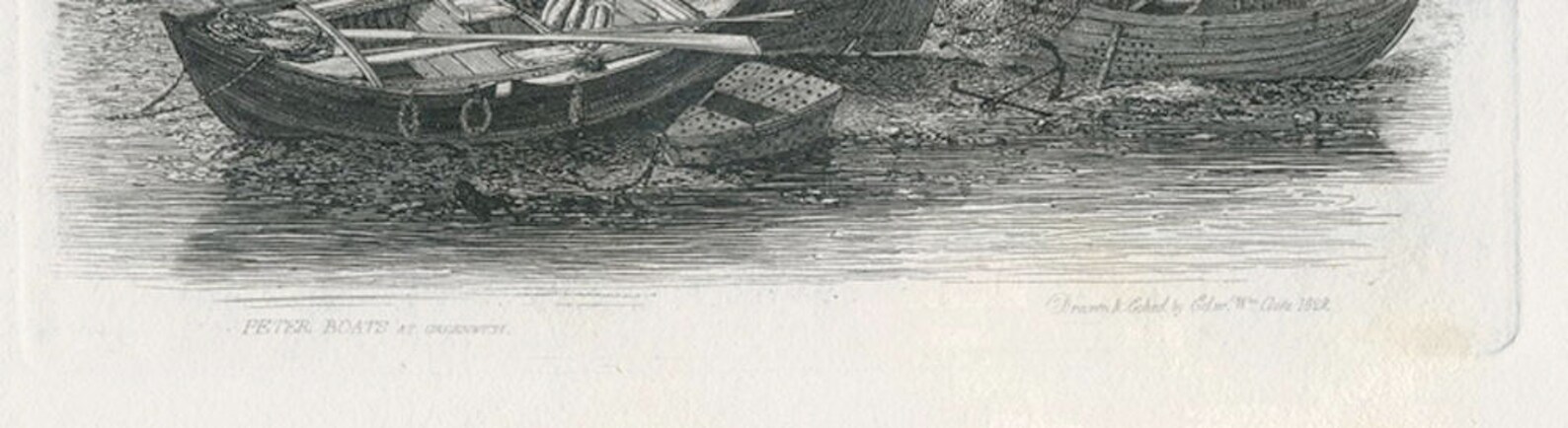 Coastal Boat Print Peter Boats at Greenwich 1829 E.W. Cooke - Etsy
