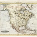 Map of North America. Antique Map Circa 1787. Retirement Gift for Man ...