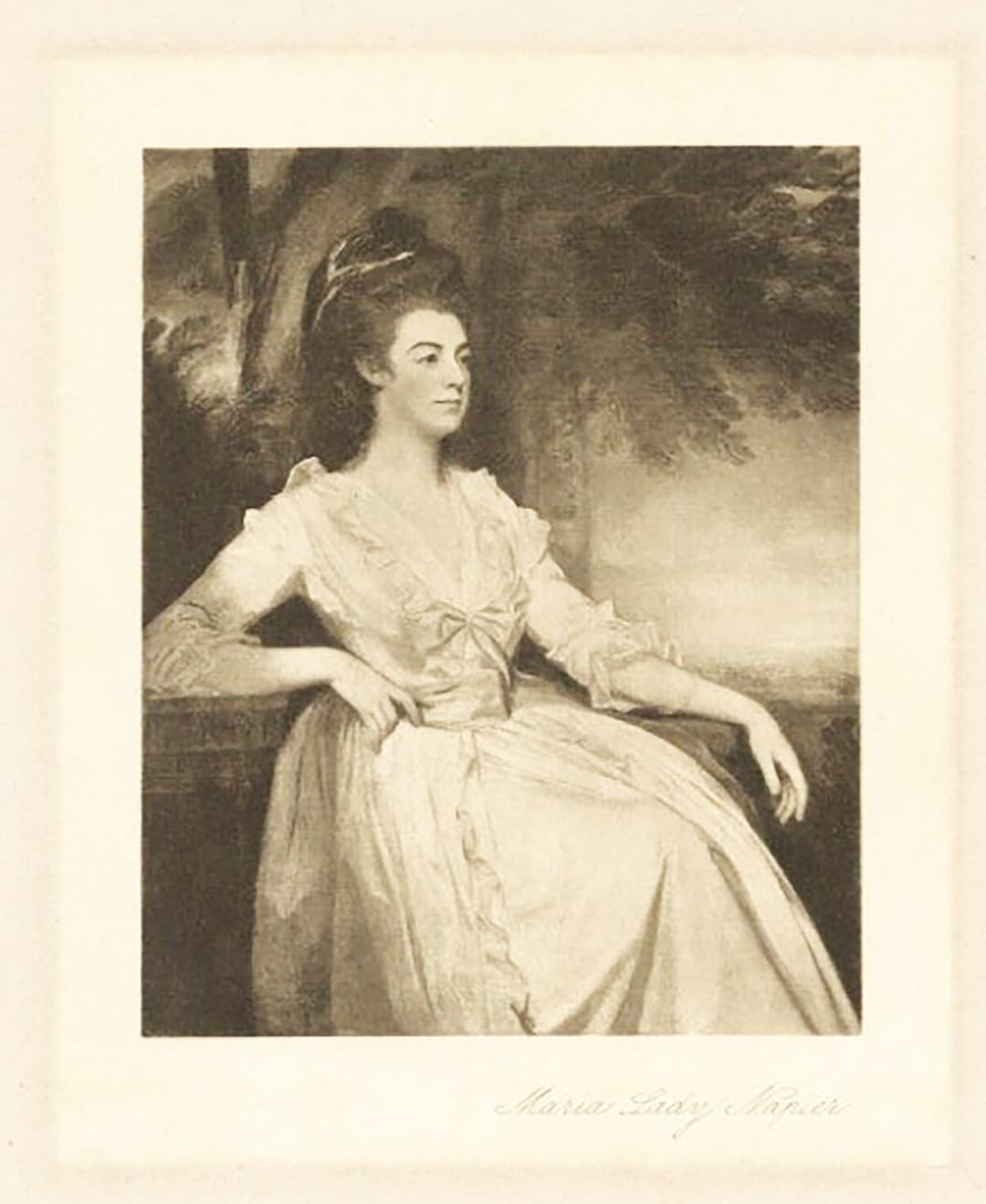 Portrait of a Lady 'maria Lady Napier' Decorative 19th Century Print in ...
