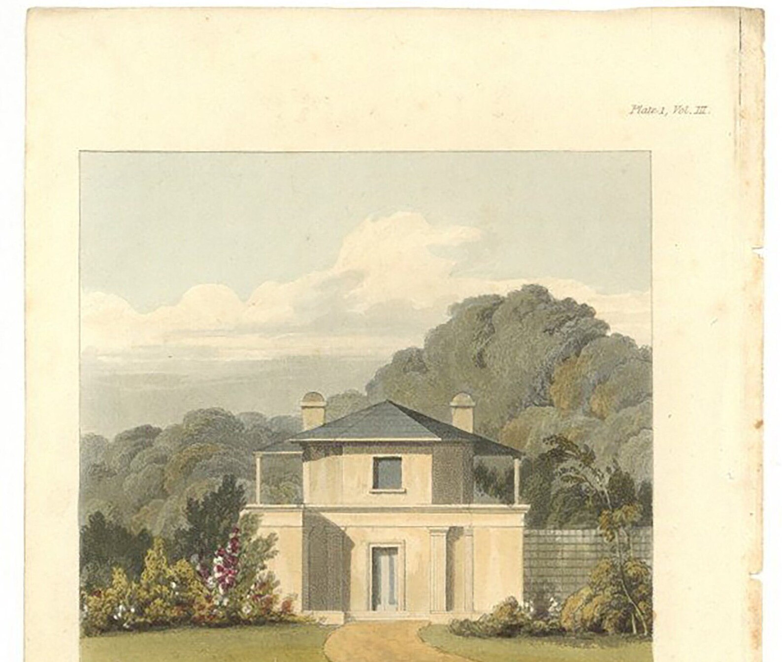 Ackermann's Fishing Lodge Print, John Papworth Architecture, 1817 ...