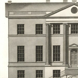Tusmore House in Oxfordshire Original 1796 Architectural Antique ...