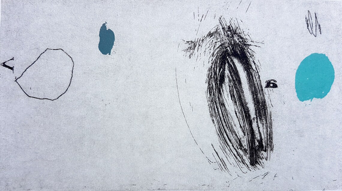 Abstract Etching Print Contemporary Intaglio Art Print | Etsy