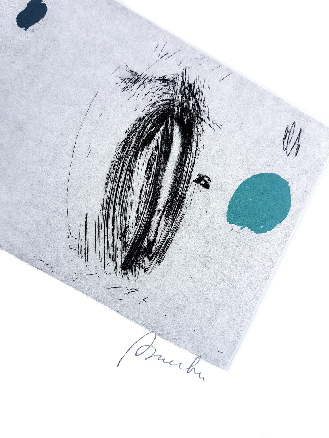 Abstract Etching Print Contemporary Intaglio Art Print | Etsy