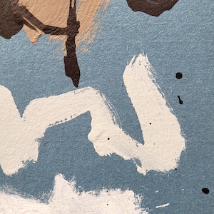 Minimalist Paintings on Vintage Paper Set of 2 Abstract - Etsy
