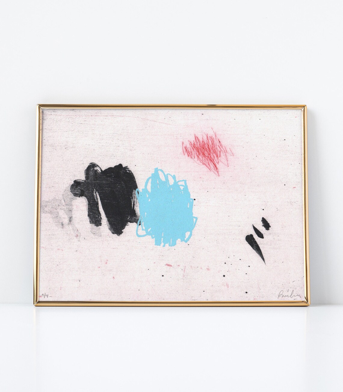 Abstract Lithograph Print and Screen Print Art Collograph - Etsy