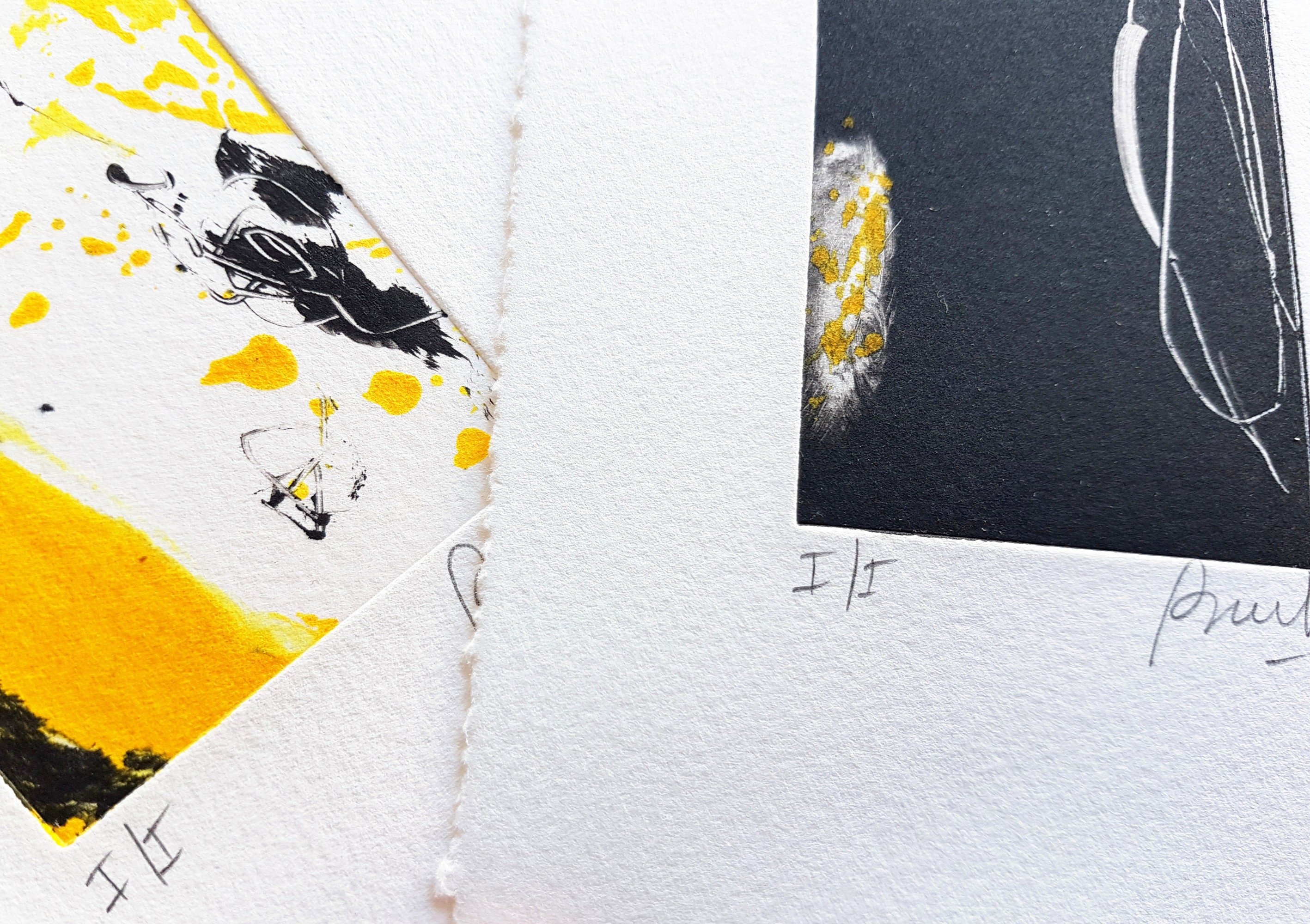 Small Abstract Printmaking Collection Original Monotype - Etsy