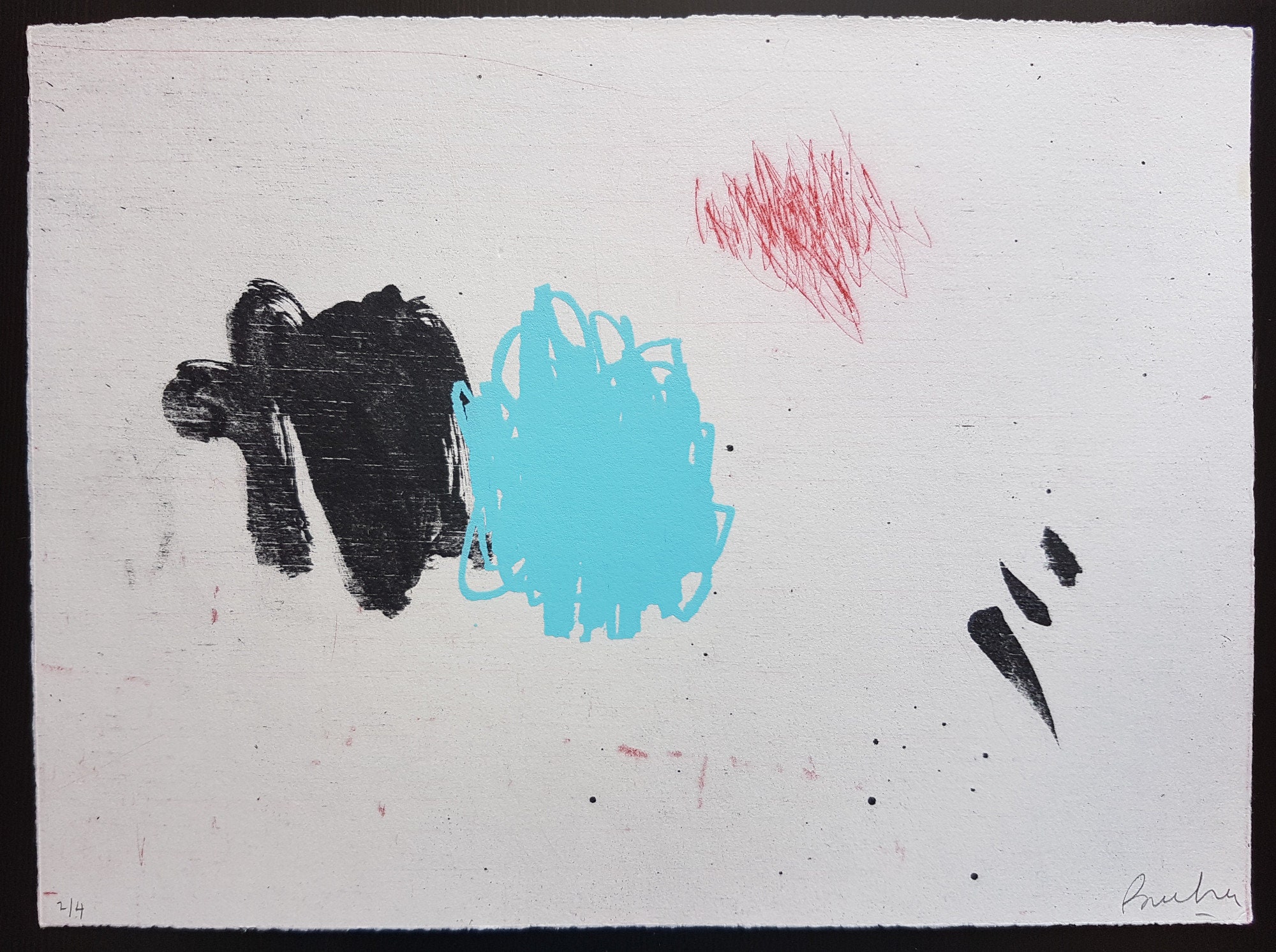 Abstract Lithograph Print and Screen Print Art Collograph - Etsy