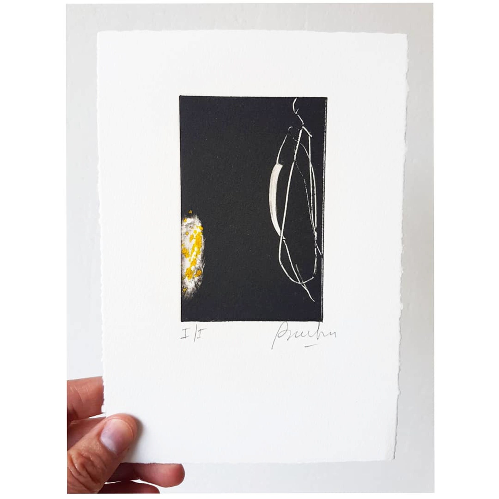 Small Abstract Printmaking Collection Original Monotype - Etsy