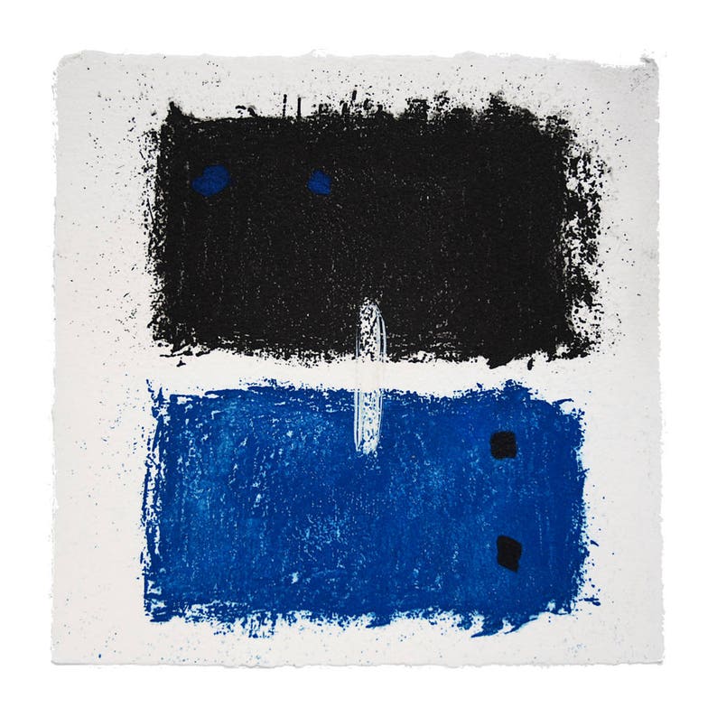 Rothko Style Etching Print Square Abstract Small Wall Art - Etsy