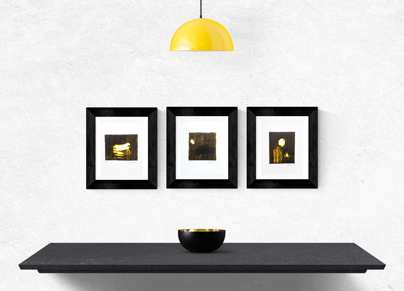 Set of 3 Matching Art Prints Textured Artwork Print Gallery - Etsy