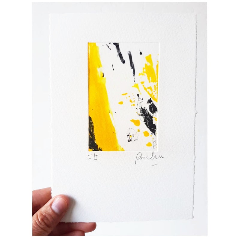 Small Abstract Printmaking Collection Original Monotype - Etsy
