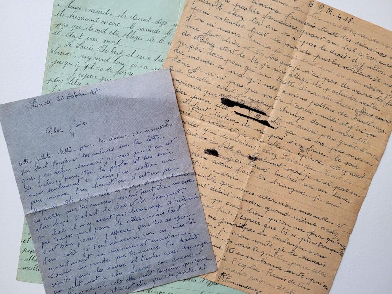 Antique Papers and Letters in Color - Old Handwriting Ephemera (digital ...