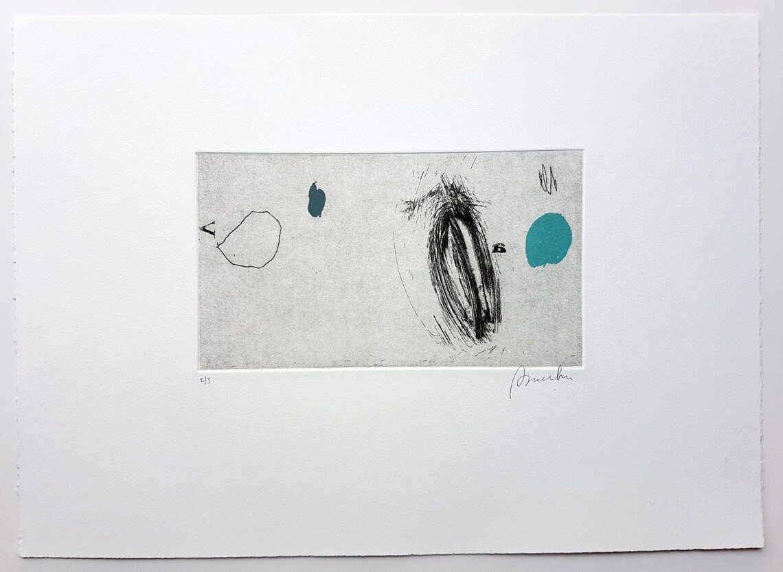 Abstract Etching Print Contemporary Intaglio Art Print | Etsy