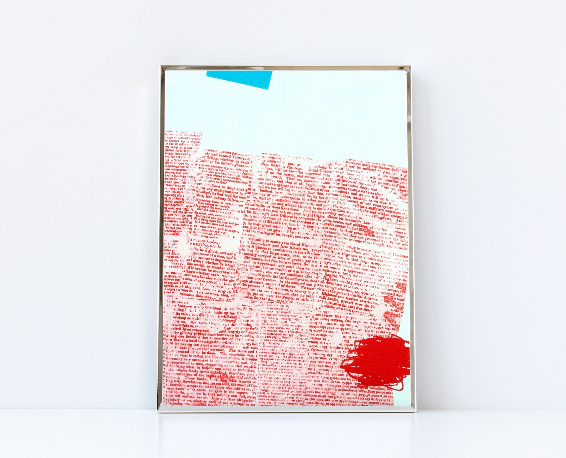 Typographic Art Print Original Etching Print Abstract | Etsy