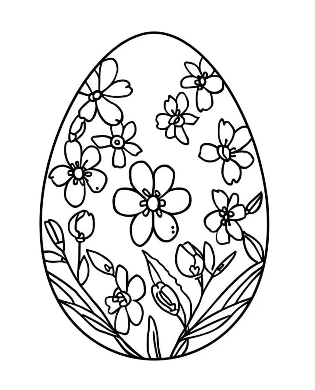 Easter Colouring 5 Pages Bundle, Bunny Egg Chick Sheets (PDF Download ...