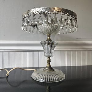 Vintage Michelotti Glass Lamp - Etsy