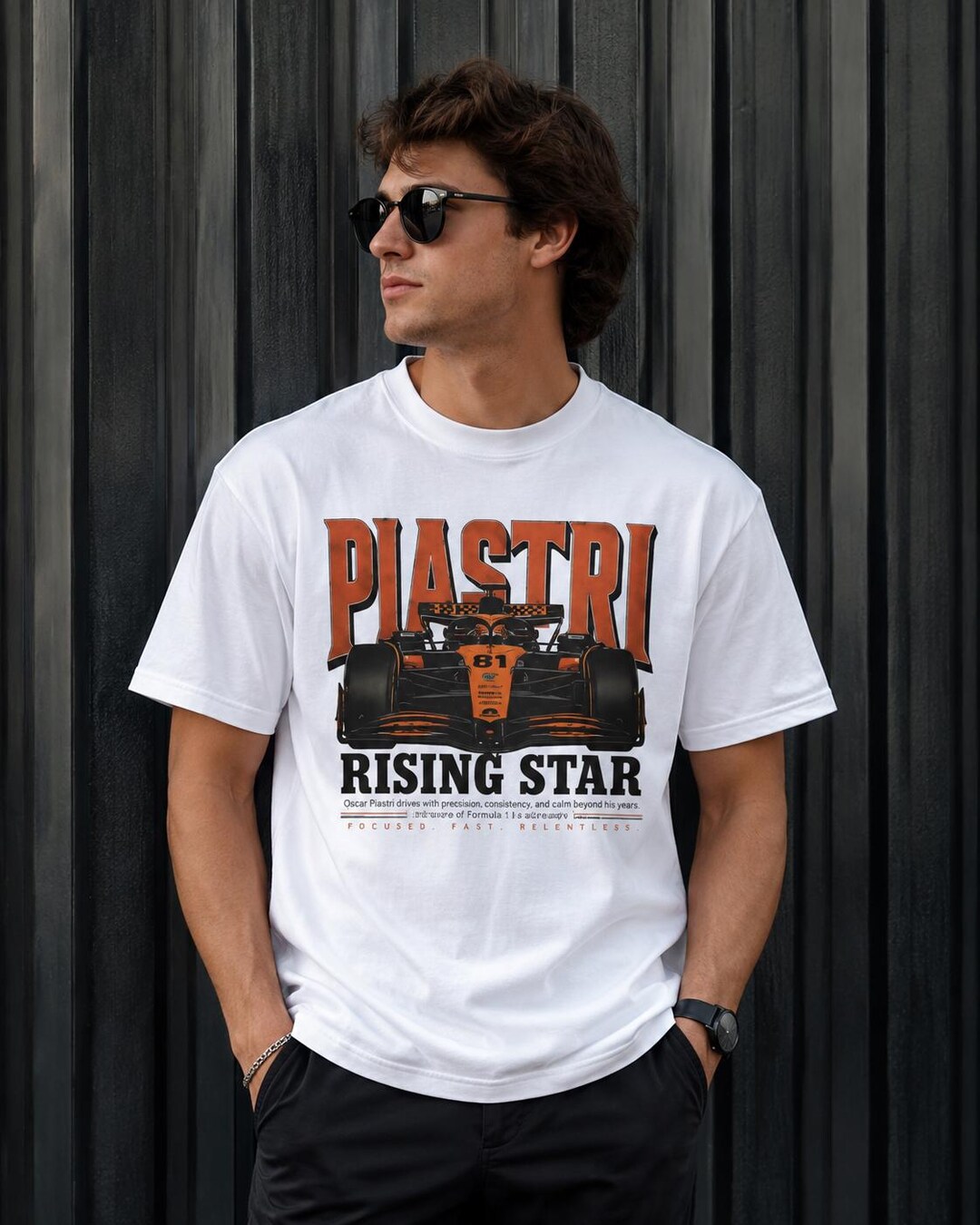 Oscar Piastri Inspired Shirt, Rising Star Racing Tee, Motorsport ...