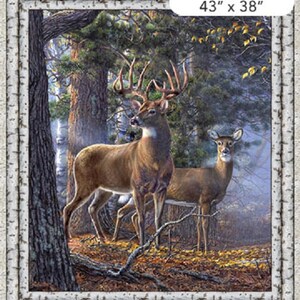 1000 Words Quilt Kit 86x91 by Northcott First Light Deer Collection ...