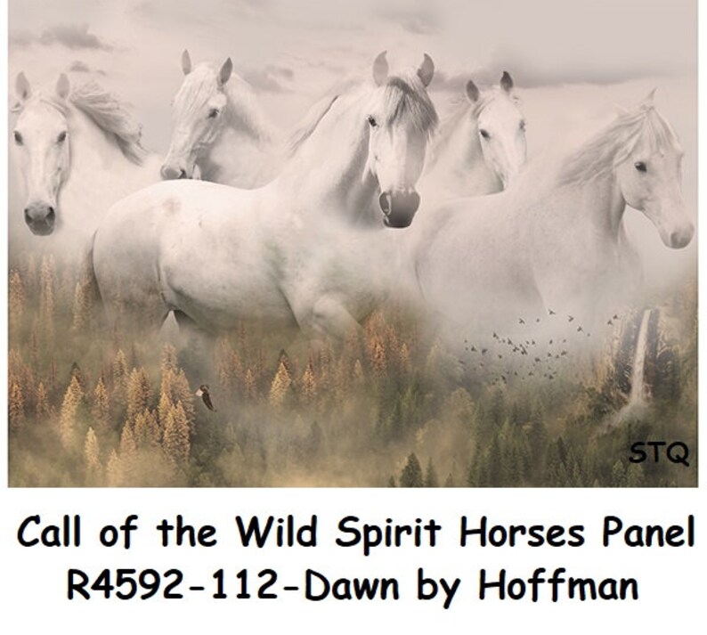 In Flight Quilt Kit 58x73 Hoffman Panel Spirit Horses - Etsy