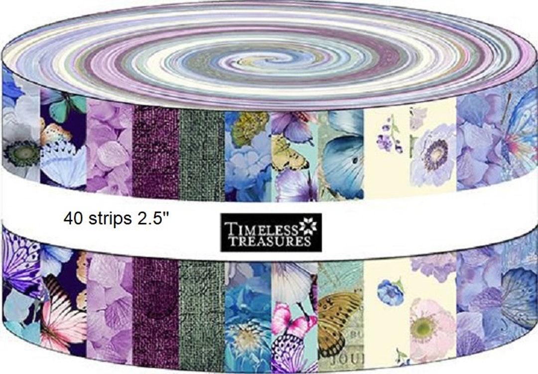 Butterfly Dreams Jelly Roll-up 2.5" Strip Cotton Quilt Fabric Timeless Treasures CPSTRIP40-CD - Etsy
