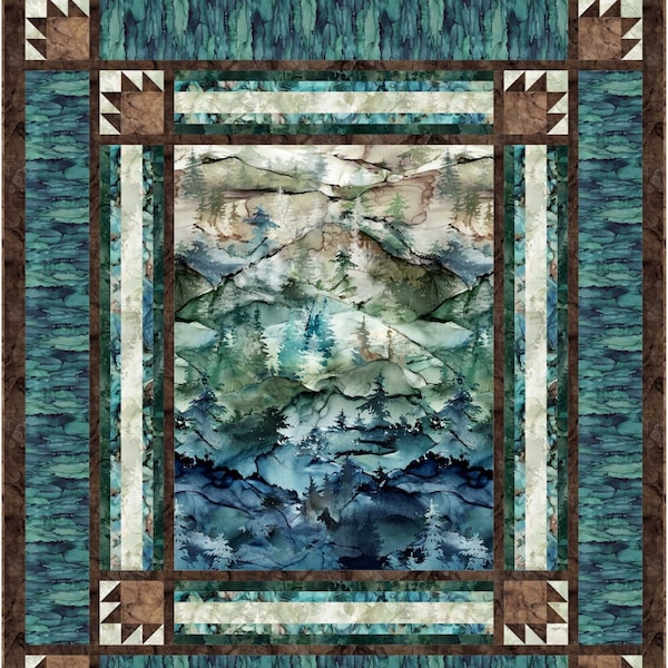 Northern Peaks Bears Quilt Kit - Etsy