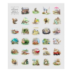 NUT CASE Quilt Kit 53x59 Features the Secret Life of Squirrels - Etsy