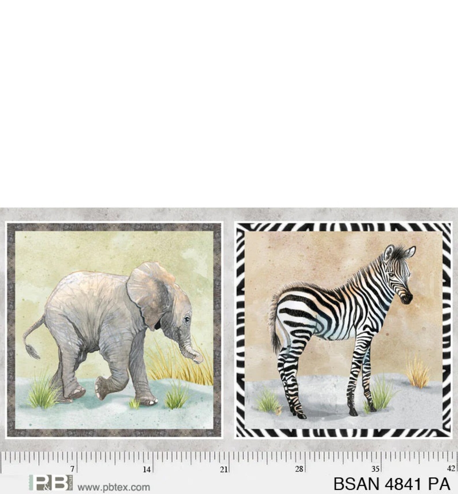 Baby Safari Zoo Animals Quilt Kit 2 49x64 P&B Textiles - Etsy