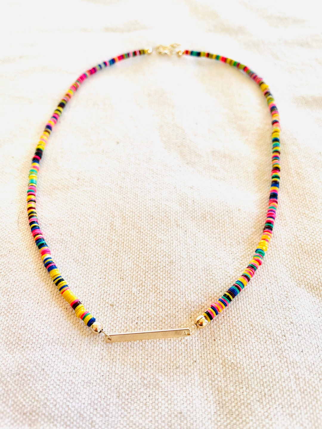 Simple Everyday Necklace, Minimalist Necklace, Gold Bar Necklace - Etsy