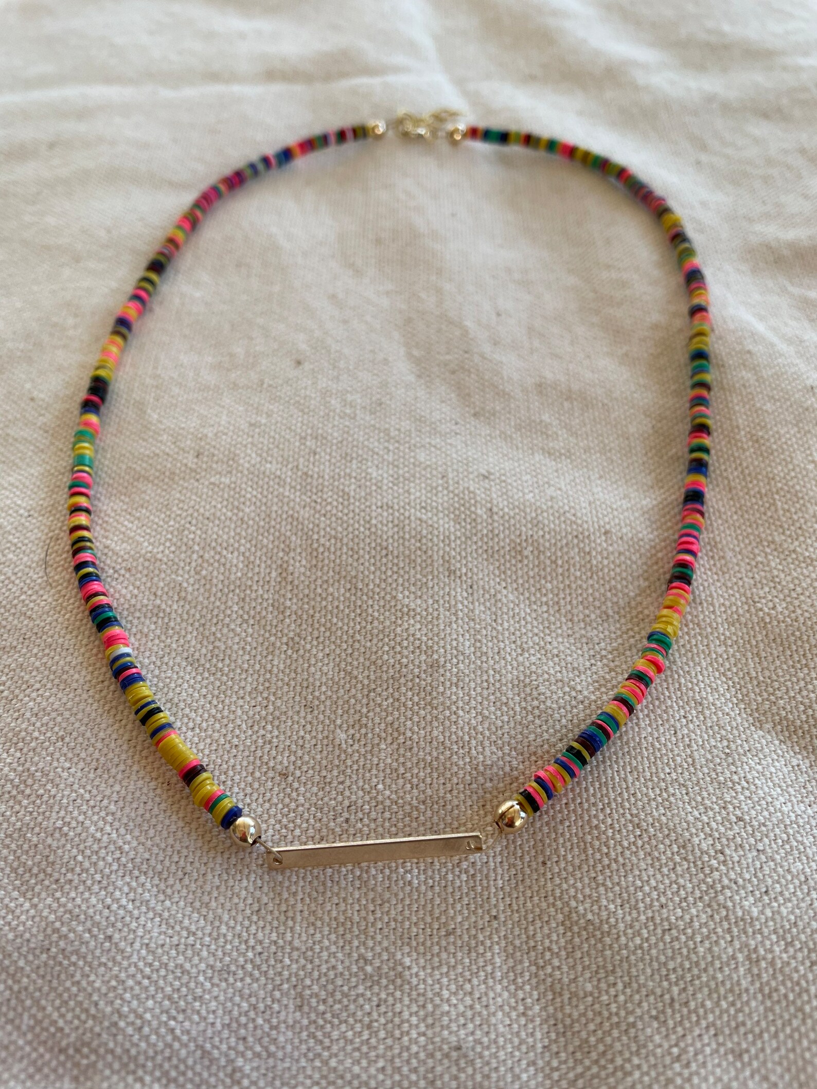 Simple Everyday Necklace Minimalist Necklace Gold Bar - Etsy