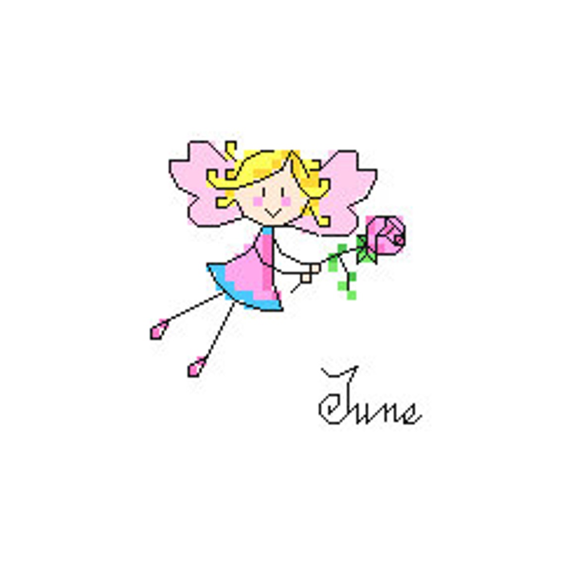 June Fairy / PDF Cross Stitch Pattern - Etsy