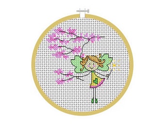 March Fairy / PDF Cross Stitch Pattern | Etsy