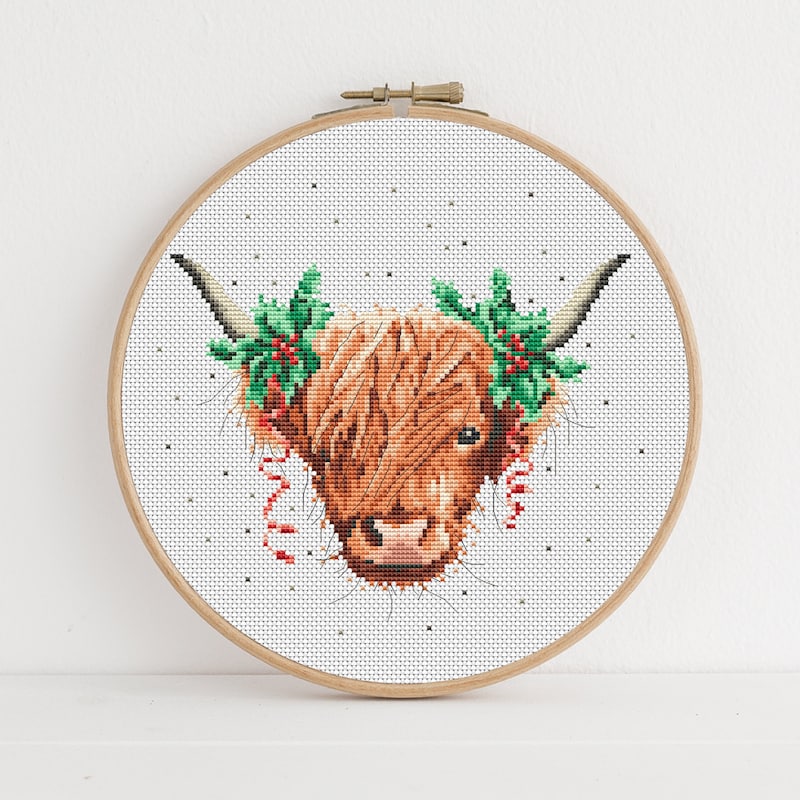 Cow Cross Stitch - Etsy
