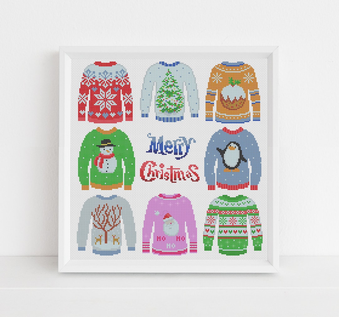 Christmas Jumpers Cross Stitch Sampler Pattern by Lucie Heaton, PDF ...