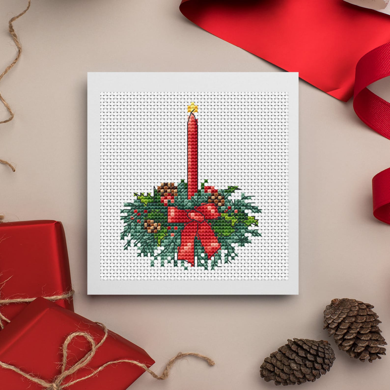 Winter Floral Christmas Cards Cross Stitch Pattern by Lucie Heaton, PDF ...
