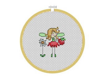 March Fairy / PDF Cross Stitch Pattern | Etsy