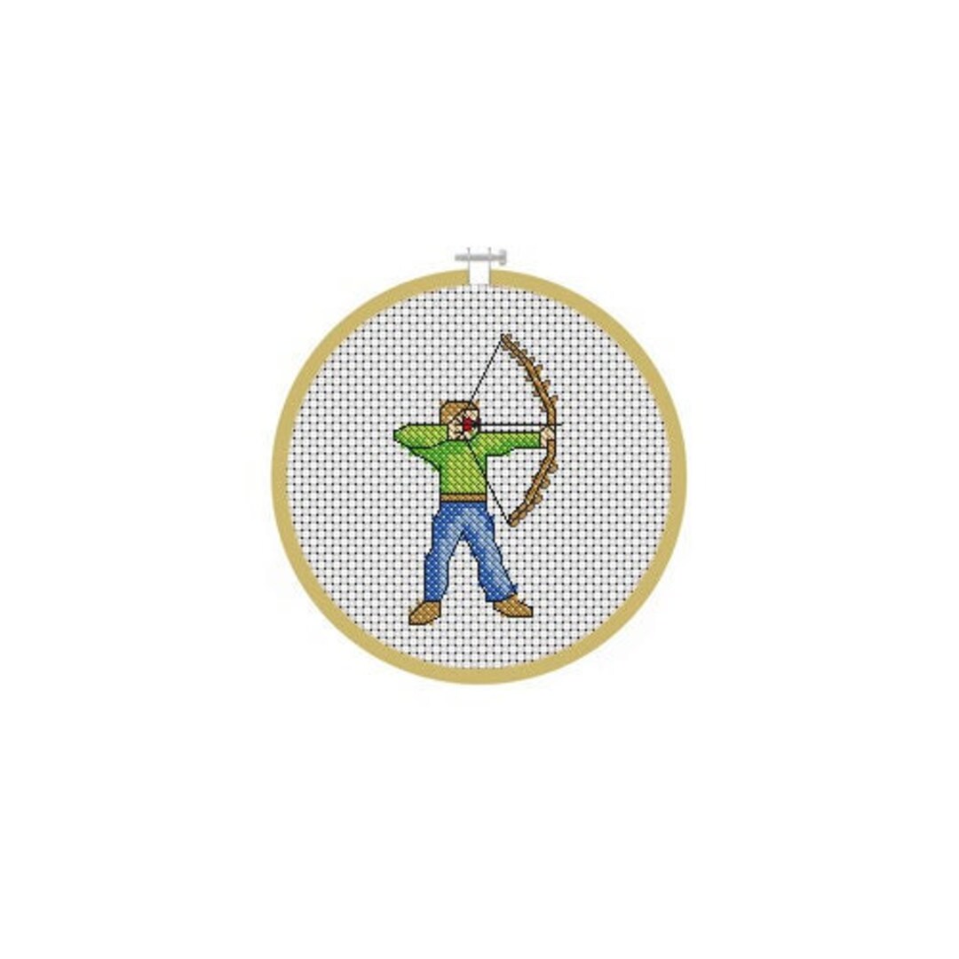 Archer Cross Stitch Pattern - Lucie Heaton - Digital PDF Counted Cross ...